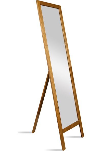 Jest Ayaklı Boy Aynası Masif Ahşap 41 x 145 cm Jest Ayaklı Boy Aynası Masif Ahşap 41 x 145 cm