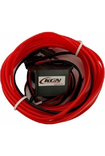 Kgn Araç İçi Torpido Neon Kırmızı 2 Adaptörlü LED 5 m