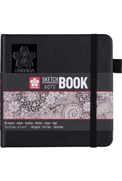 Sakura Sketchbook Sert Kapak Eskiz Çizim Defteri Ivory Kağıt 140 gr 80 Yaprak 12 x 12 cm Sakura Sketchbook Sert Kapak Eskiz Çizim Defteri Ivory Kağıt 140 gr 80 Yaprak 12 x 12 cm