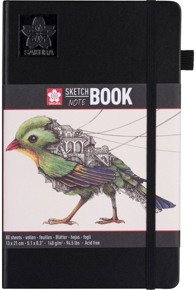 Sakura Sketchbook Sert Kapak Eskiz Çizim Defteri Ivory Kağıt 140 gr 80 Yaprak 13 x 21 cm Sakura Sketchbook Sert Kapak Eskiz Çizim Defteri Ivory Kağıt 140 gr 80 Yaprak 13 x 21 cm