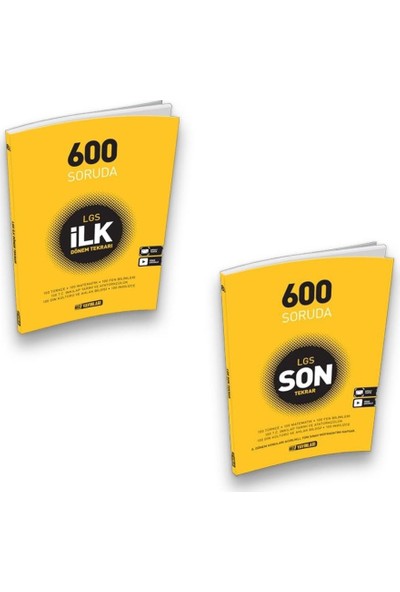 Hız Yayınları LGS 8. Sınıf 600 Soruda Ilk ve Son Dönem Tekrar Seti