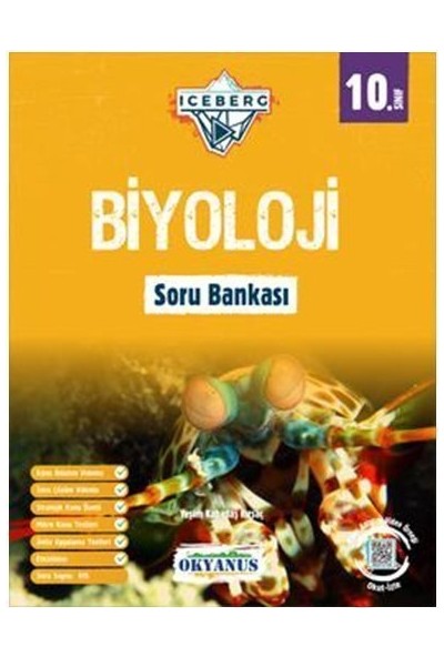 Okyanus Yayınları 10. Sınıf Biyoloji Iceberg Soru Bankası
