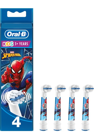 Oral-B Diş Fırçası Yedek Başlığı Marvel Spiderman 4'lü