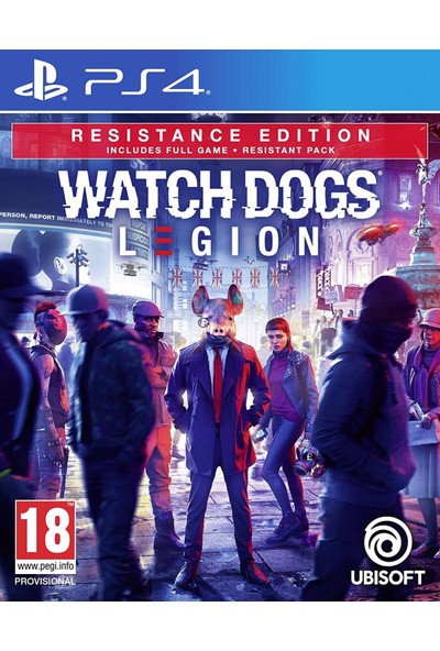 Watch Dogs Legion Resistance Edition PS4 ve PS5 Oyun Watch Dogs Legion Resistance Edition PS4 ve PS5 Oyun