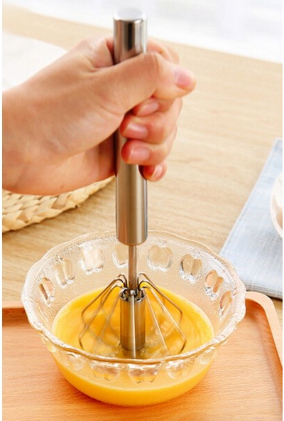 Kitchen Crazy Mien Çelik Basmalı Otomatik Çırpıcı