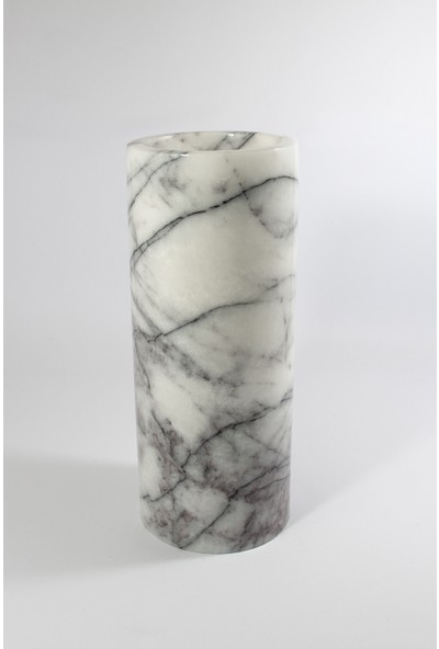 Nmsg Doğal Mermer Leylak Vazo