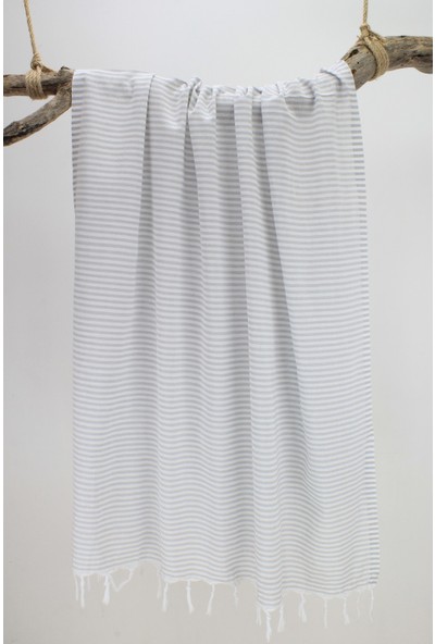 Bedinn Peştemal Saraylı İnce Çizgili Gri