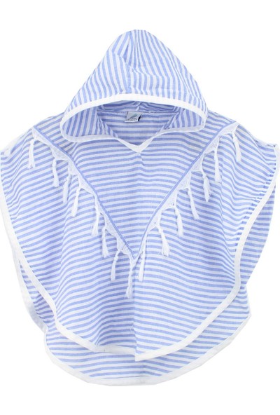 Bedinn Peştemal Panço Saraylı İnce Çizgili Mavi