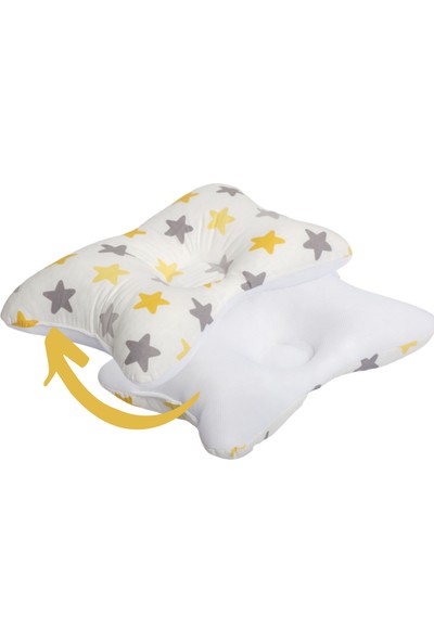 By Baby Bebek Düz Kafa Önleme Doğru Yatış Yastığı