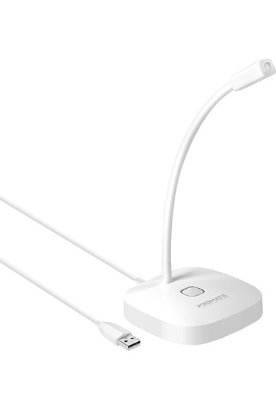Promate Promic-1 Mikrofon PC Laptop İçin Esnek, HD Kayıt USB Giriş, Oyun ve Kayıt İçin Promate Promic-1 Mikrofon PC Laptop İçin Esnek, HD Kayıt USB Giriş, Oyun ve Kayıt İçin
