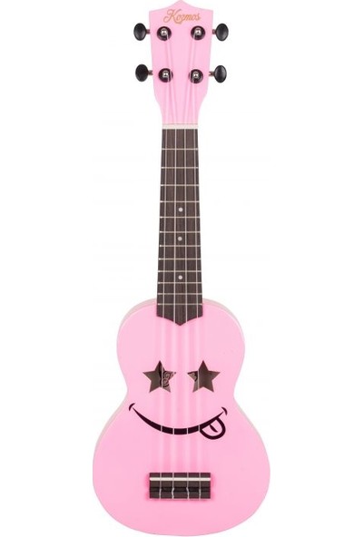 KOZMOS KUK-101-PNK Emoji Pembe Soprano Ukulele (Çantalı)
