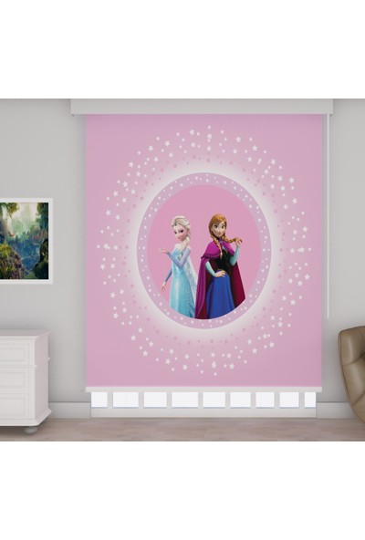 Tekstilnet Elsa ve Anna Temalı Baskılı Çocuk Odası Stor Perde KOMBİN-008 Tekstilnet Elsa ve Anna Temalı Baskılı Çocuk Odası Stor Perde KOMBİN-008