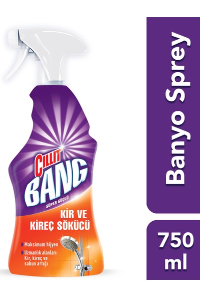 Cillit Bang Banyo Temizleyici Kir ve Kireç Sökücü Sprey 750 ml