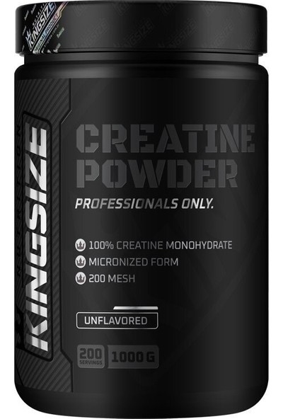 Kingsize Nutrition Creatine Powder 1000 Gr Aromasız Kingsize Nutrition Creatine Powder 1000 Gr Aromasız