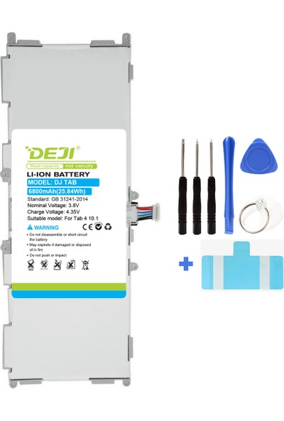 Deji Samsung Galaxy Tab 4 10.1 Sm T530 6800MAH Batarya Deji Samsung Galaxy Tab 4 10.1 Sm T530 6800MAH Batarya