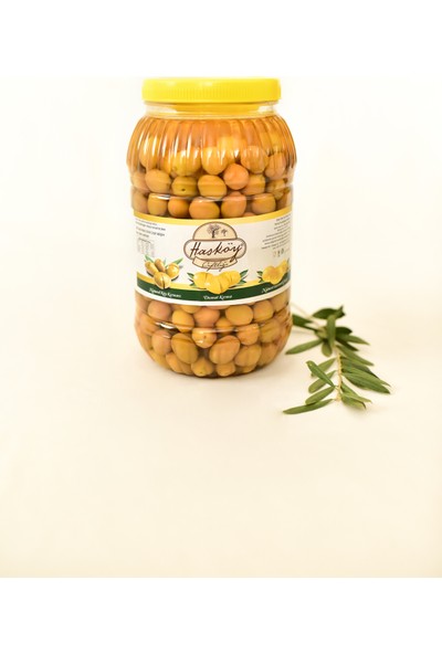 Hasköy Çiftliği Edremit Çizik Yeşil Zeytin 1 kg Hasköy Çiftliği Edremit Çizik Yeşil Zeytin 1 kg