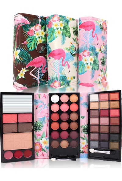 Makeuptime 3 Katlı Cüzdan Makyaj Seti - Far Paleti Makeuptime 3 Katlı Cüzdan Makyaj Seti - Far Paleti