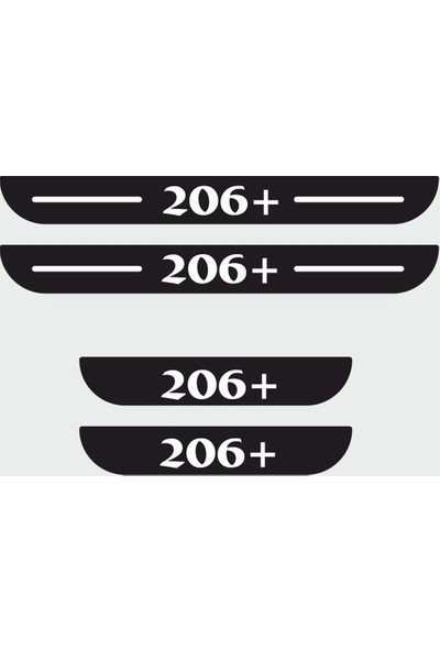 Ömr Dizayn Hediye Peugeot 206+ Plastik Kapı Eşiği