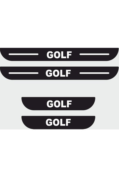 Ömr Dizayn Hediye Volkswagen Golf Plastik Kapı Eşiği