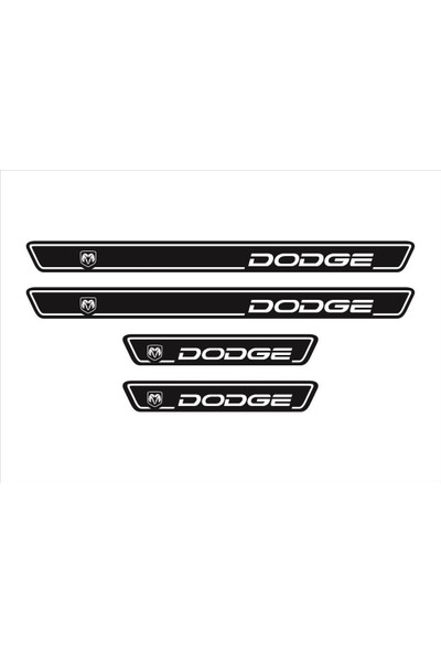 Ömr Dizayn Hediye Dodge Logolu 4'lü Kapı Eşiği Oto Aksesuar Ömr Dizayn Hediye Dodge Logolu 4'lü Kapı Eşiği Oto Aksesuar