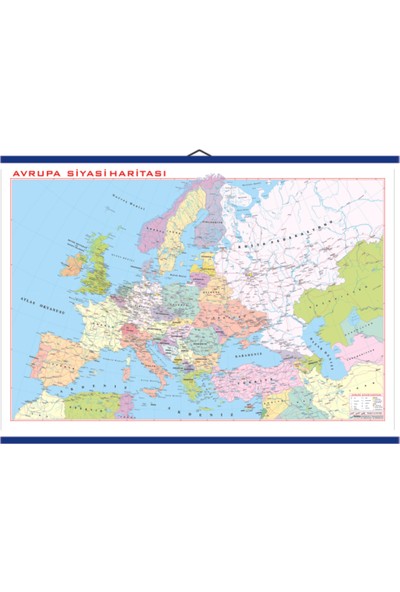 Edulab Avrupa Siyasi Haritası Kaplamalı