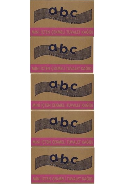 Abc 5 Koli Mini Cimri Içten Çekmeli Tuvalet Kağıdı