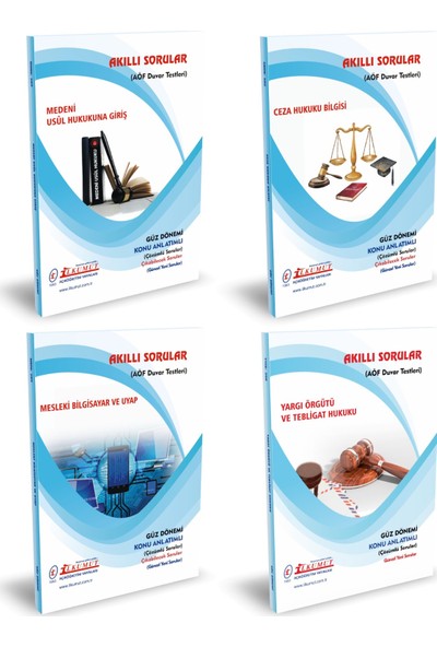 İlkumut AÖF - 2. Sınıf Adalet Güz Dönemi Seti İlkumut AÖF - 2. Sınıf Adalet Güz Dönemi Seti