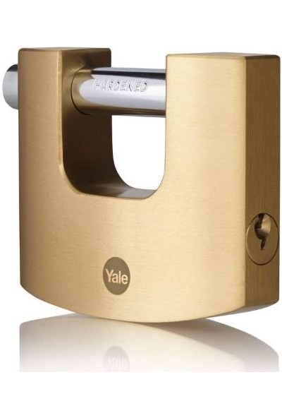 Yale 90 mm Oval Kayar Pimli Pirinç Asma Kilit Y114B-90-127-1 Yale 90 mm Oval Kayar Pimli Pirinç Asma Kilit Y114B-90-127-1