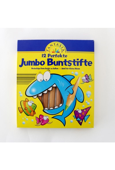 Fantasia Jumbo Üçgen Kuru Boya 12 Renk Fantasia Jumbo Üçgen Kuru Boya 12 Renk