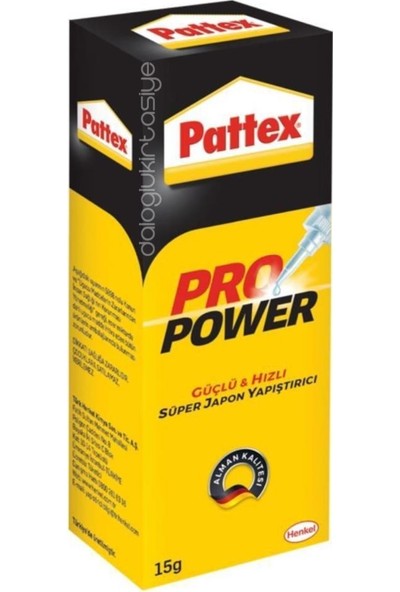Pattex Pro Power Japon Yapıştırıcı Süper Hızlı 15 gr Pattex Pro Power Japon Yapıştırıcı Süper Hızlı 15 gr