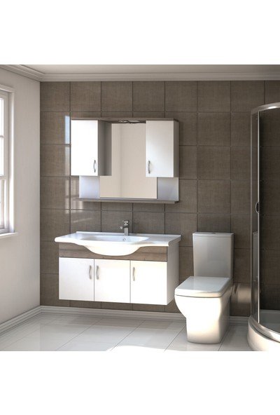 Denko Akyazı 100 cm Banyo Dolabı Takımı