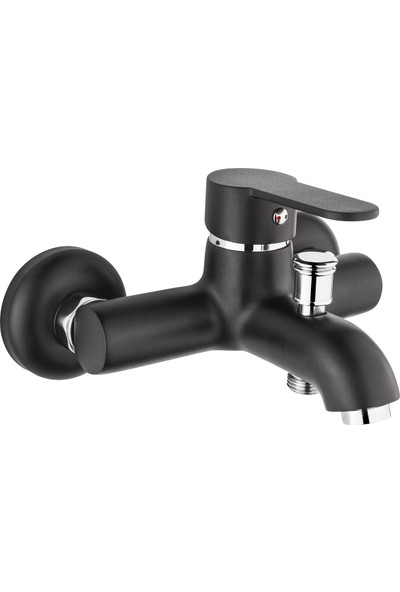 Gms Zirve Siyah Krom Banyo Duş Bataryası ZRV303-K