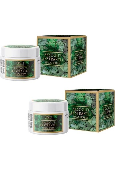 Ukko Cosmetics Aksöğüt Ekstraktlı Masaj Kremi 2 Adet
