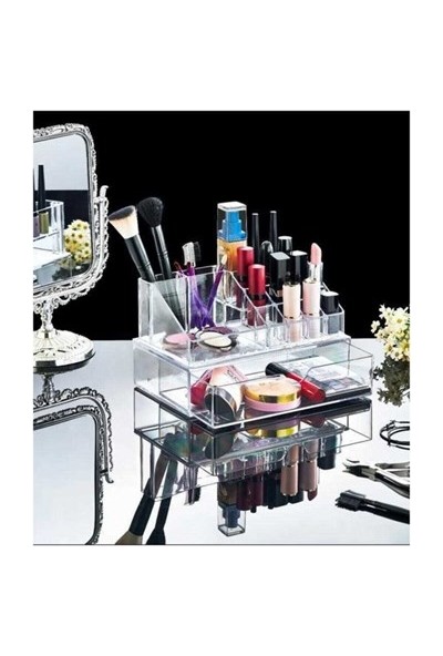 Kitchen Çekmeceli Lüx Akrilik Makyaj Malz. Organizeri