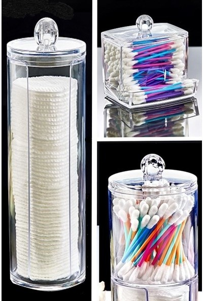 Kitchen Akrilik Lüx 3'lü Makyaj Organizer Set