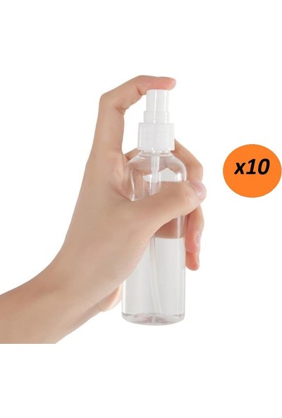 Teknikal Spreyli Kolonya ve Dezenfektan Pet Şişe 100 ml x 10 Adet