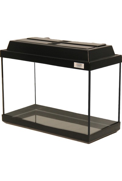Kanki Pet Akvaryum 50X23X34 Cm Tam Kapaklı Düz Siyah 39 Litre