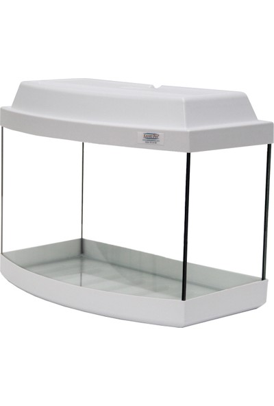 Kanki Pet Akvaryum 65 Cm Bombeli Beyaz Tam Kapaklı 65x31x42 Cm