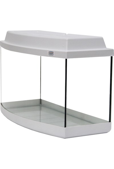 Kanki Pet Akvaryum 80 Cm Bombeli Beyaz Tam Kapaklı 80x32x52 Cm
