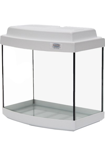 Kanki Pet Akvaryum Bombeli Beyaz Tam Kapak 35 cm (14 litre)