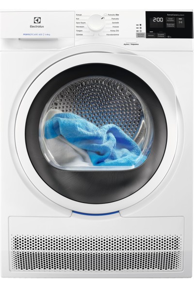 Electrolux EW6C428WT SensiCare 8 kg Kurutma Makinesi