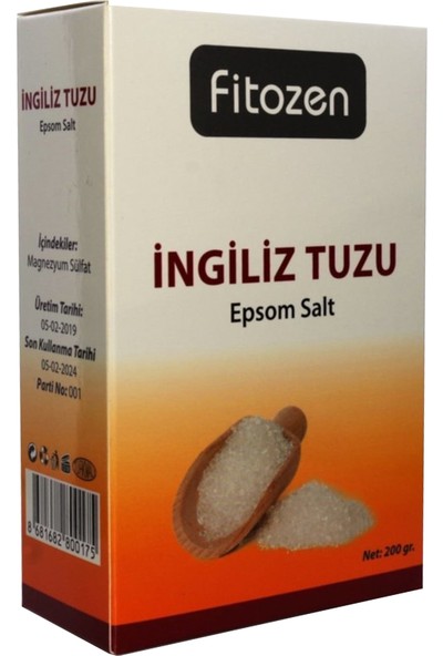 Fitozen Epsom İngiliz Tuzu 200 gr Fitozen Epsom İngiliz Tuzu 200 gr