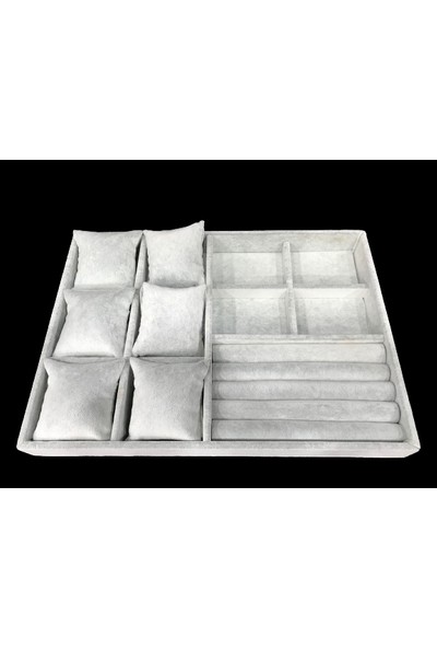 Aydindecor Süet Gri Takı Sergileme Kutusu Aydindecor Süet Gri Takı Sergileme Kutusu