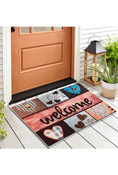 Shakkıdı Home Kalbim 45 x 70 cm Kapı Önü Paspası