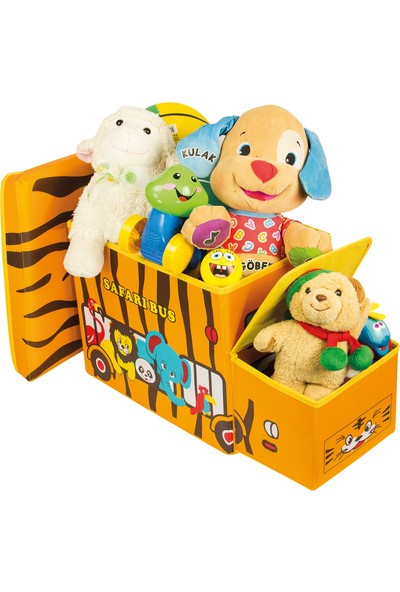 Hastunç Tekstil Safari Oyuncak Saklama Kutusu Hastunç Tekstil Safari Oyuncak Saklama Kutusu