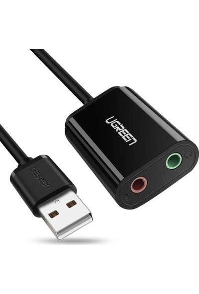 Ugreen Harici 3.5mm USB Ses Kartı Siyah