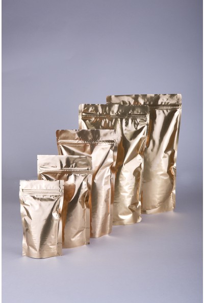 1001 Ambalaj Doypack Gold Alüminyum Kilitli 8,5 x 14,5 cm 100 Adet 1001 Ambalaj Doypack Gold Alüminyum Kilitli 8,5 x 14,5 cm 100 Adet