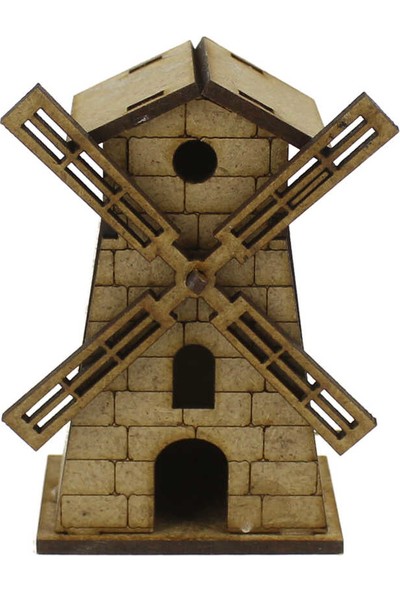 Artebella MY23 Minyatür Değirmen Ahşap Obje