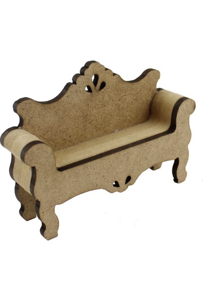 Artebella MY18 Minyatür Çiftli Koltuk Ahşap Obje