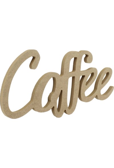 Artebella D50 Ahşap Coffee Yazısı